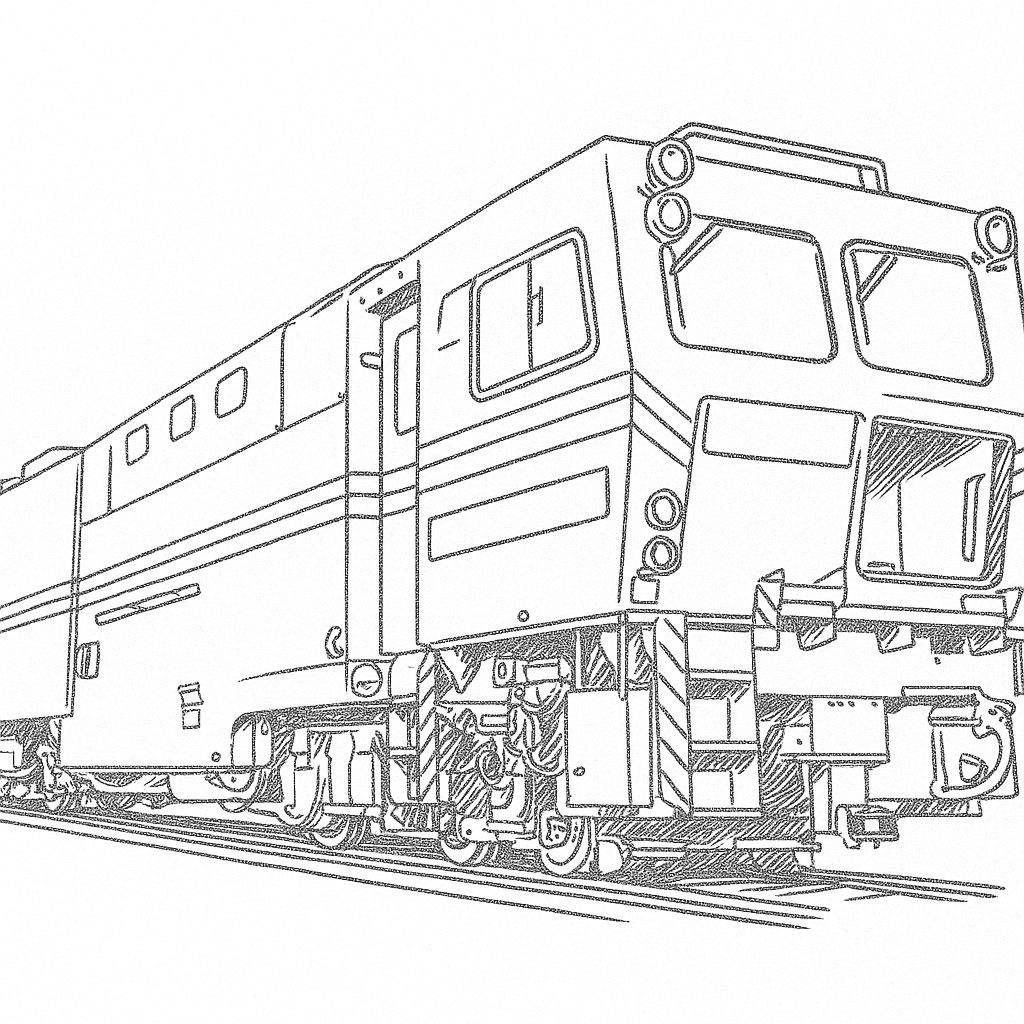 ぬりえ印刷【色んな車両】お子様とのおうち時間にどうぞ （子ども 塗り絵） | かめちゃんの放デイサポート